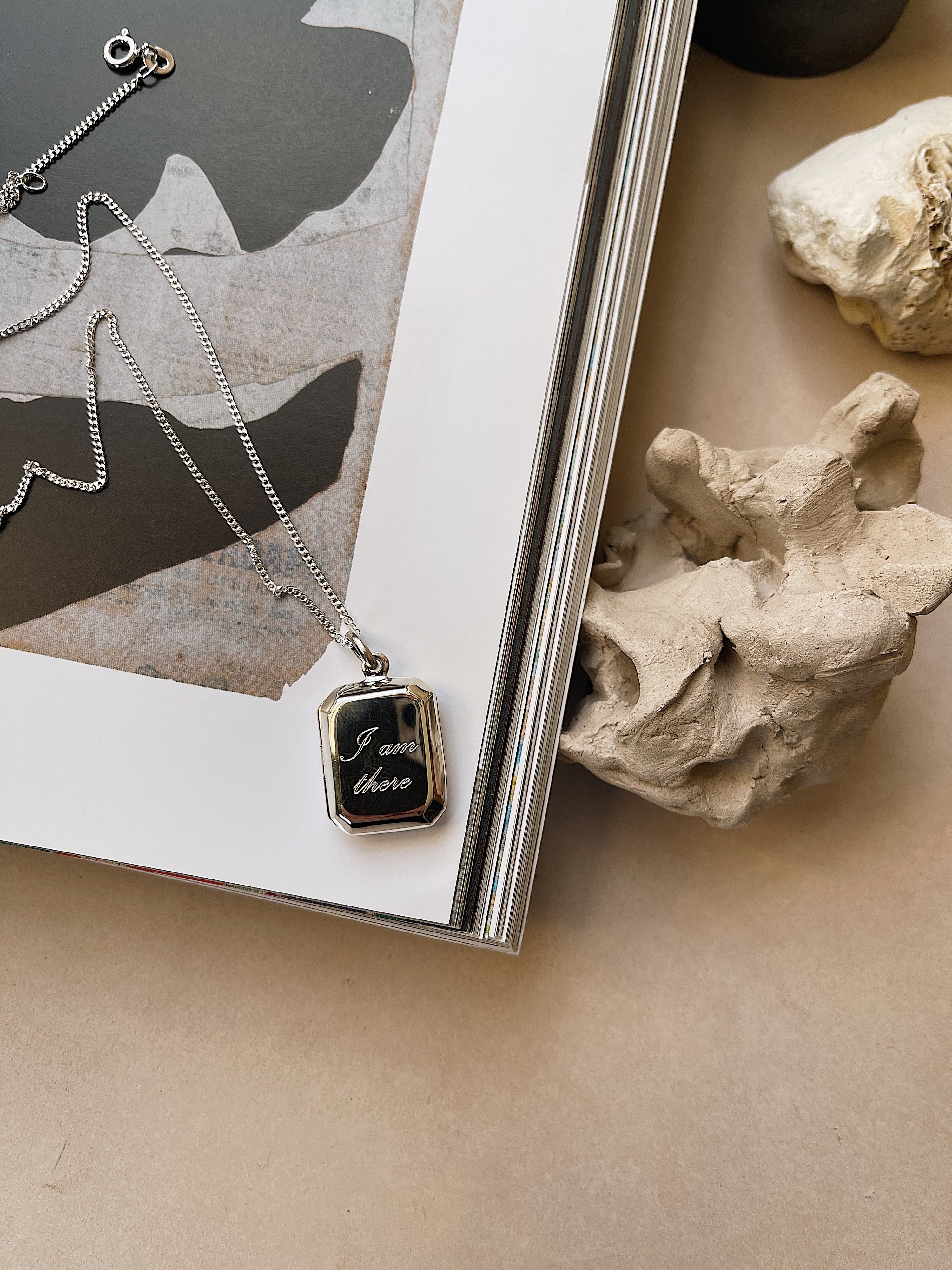 Locket ~ I Am There / Rectangular – Cult of Youth Jewellery
